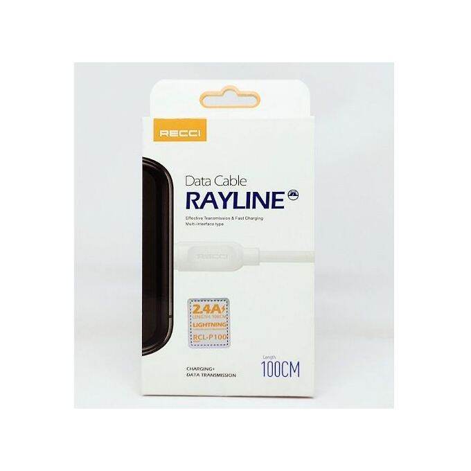 Recci Rayline RCT-P100 Type C Lightning Cable White Color Fast Charging Cable | Lazada