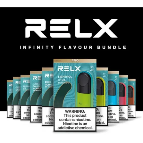 Relx1Vape Full Set 2022 Original Refillable Relx infinity tap fog pods ...