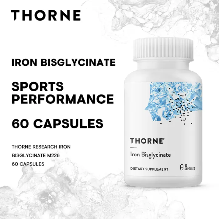 Thorne Research Iron Bisglycinate 60 Capsules (BBE: 02/2025) | Lazada PH