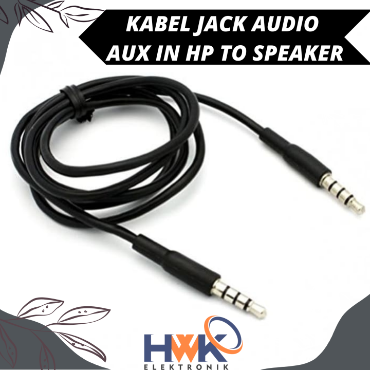 KABEL JACK AUDIO AUX MENGHUBUNGKAN HP KE SPEAKER PANJANG 1,5 METER | Lazada Indonesia