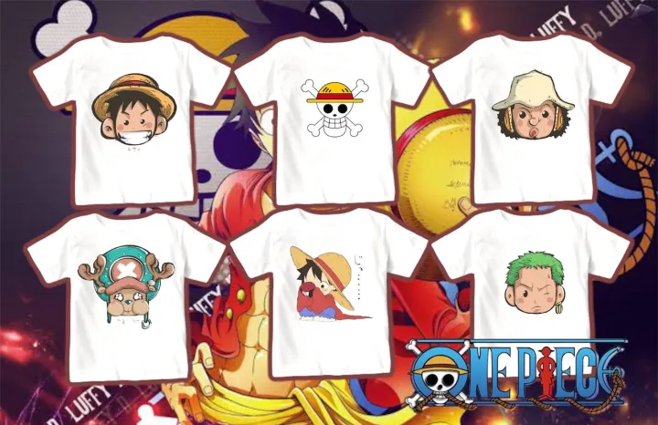 ONE PIECE CUTE CHARACTERS TSHIRT II Sublimation Print II Kids to Adult ...