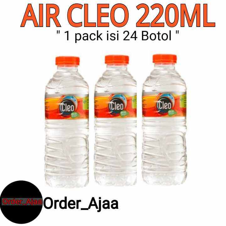 Air Cleo 220ML Air Mineral Mini Cleo Air Putih Botol Mini | Lazada ...
