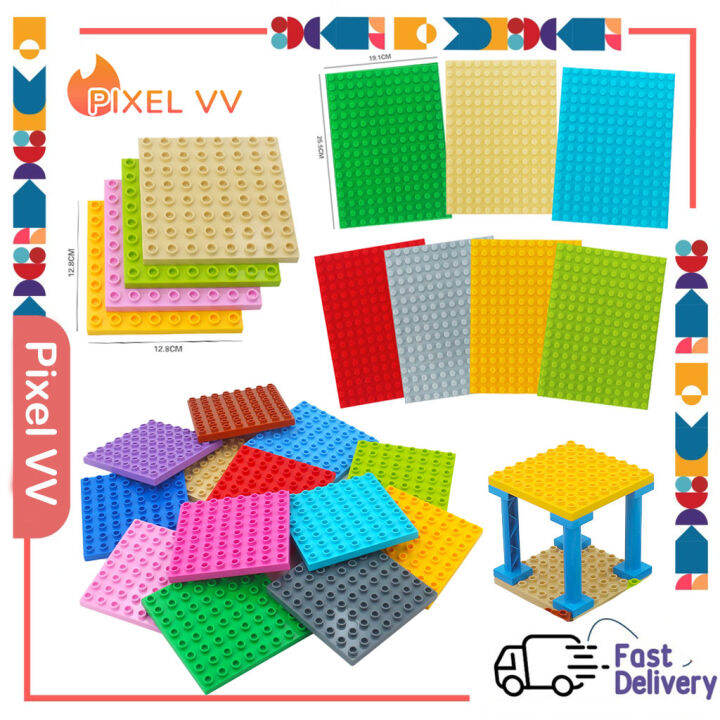 Duplo Compatible Base Plate Building Blocks Toys 8*8 Double Sided ...