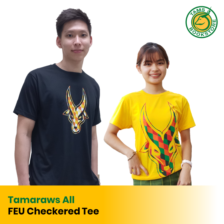 Tamaraws All - FEU Checkered Tee | Far Eastern University | Lazada PH