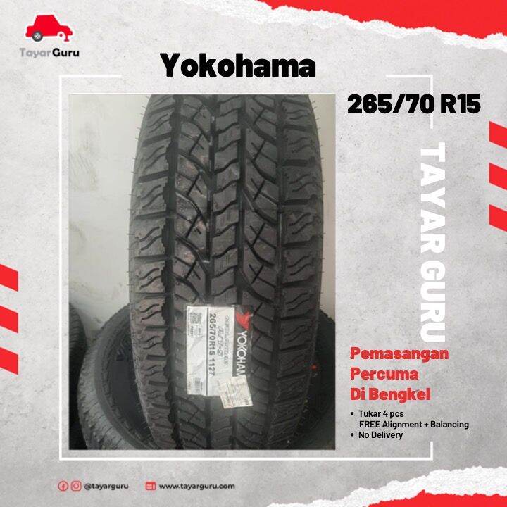Yokohama G012 265/70R15 Tayar Baru (Installation) 265 70 15 New Tyre ...