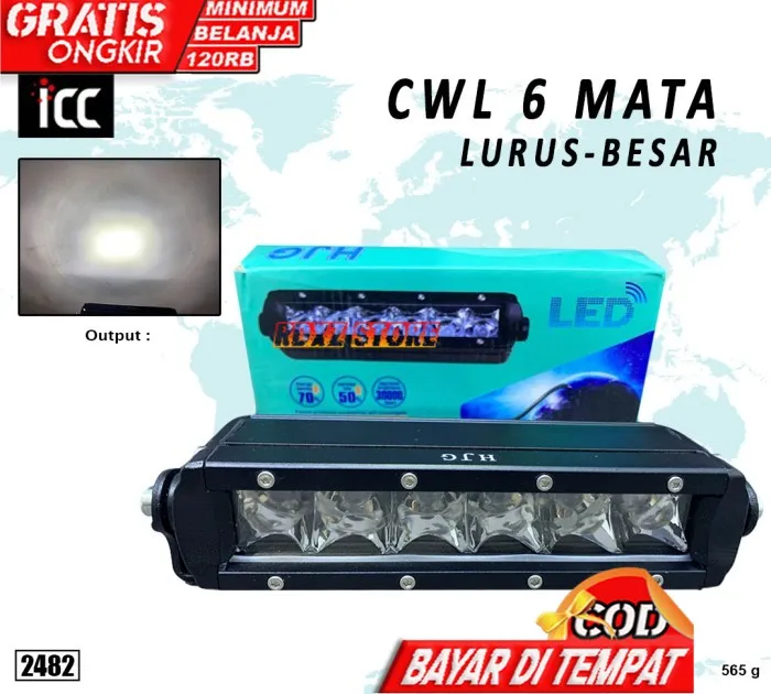 CWL 6 Mata Lurus Besar Lensa 30 W i6 Thunderlight HJG | Lazada Indonesia