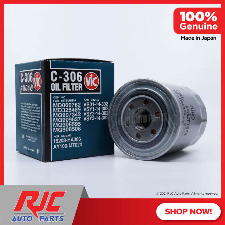 Vic Oil Filter C-306 For Mitsubishi L200,L300, Adventure, Montero ...