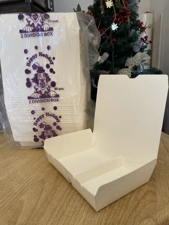 Paper Meal Lunch Box 2 Division | Lazada PH