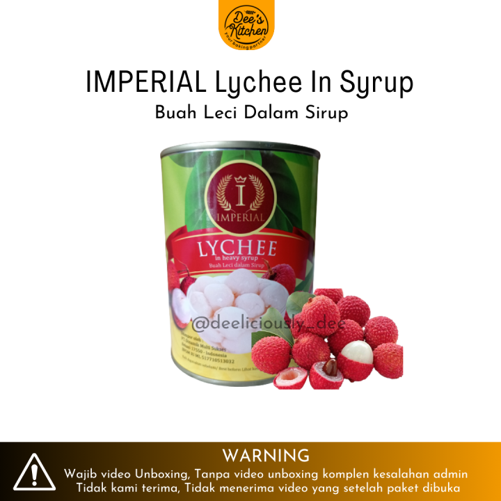 Imperial Lychee in syrup / Buah Leci Kaleng / Buah Kaleng 565 gr ...
