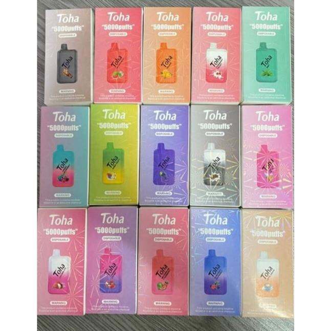 HOT Disposable vape ☞TOHA 5000Puffs / DISPOSABLE VAPE / RECHARGEABLE ...