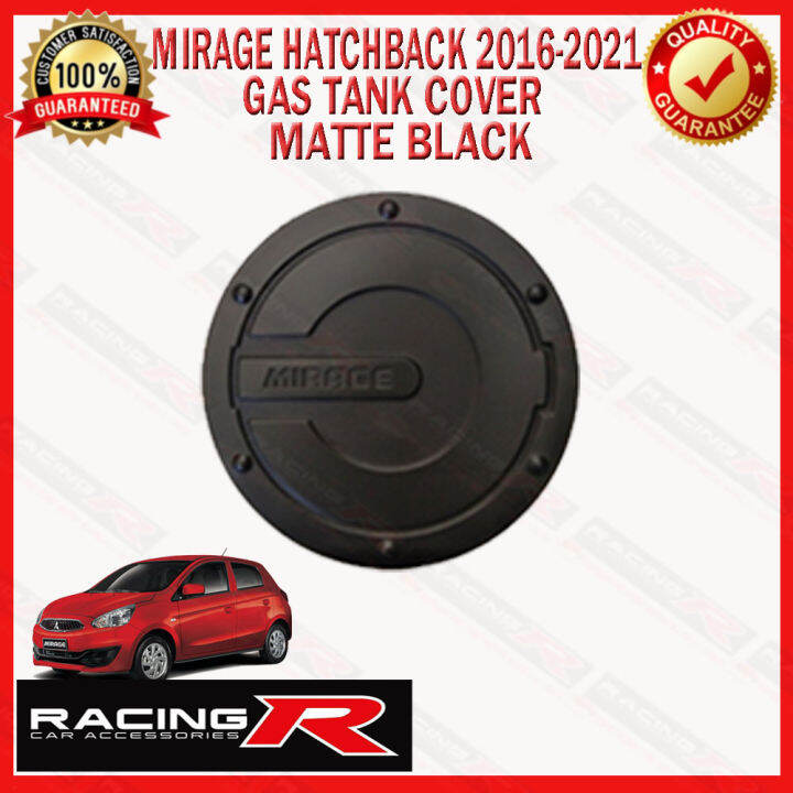 Mirage Hatchback 2016 to 2024 Gas Tank Cover Matte Black Garnish ...