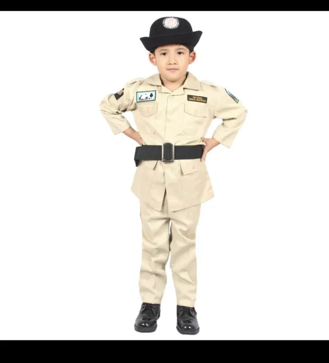 KOSTUM / BAJU PROFESI PENJAGA KEBUN BINATANG 3-8 TAHUN | Lazada Indonesia