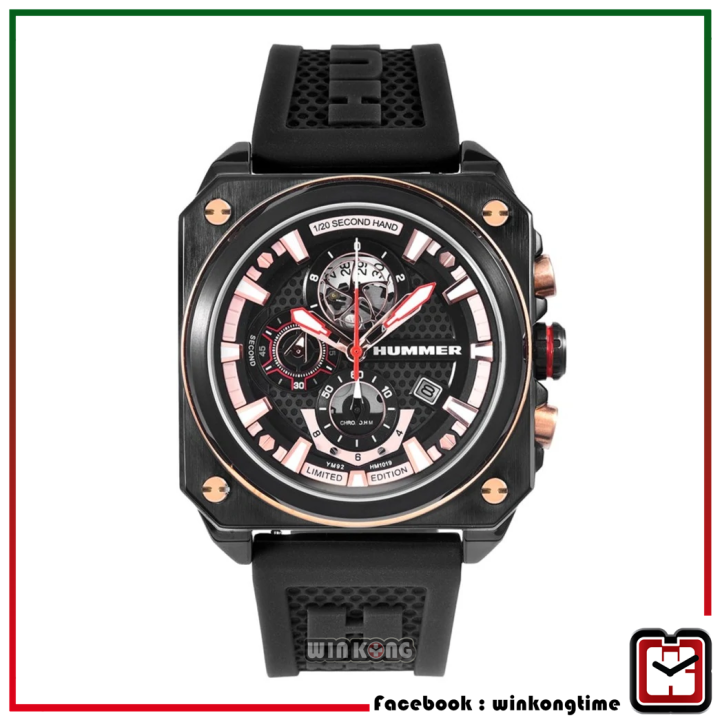 HUMMER LIMITED EDITION MAN WATCH HM1019 BLACK [1 Years International ...