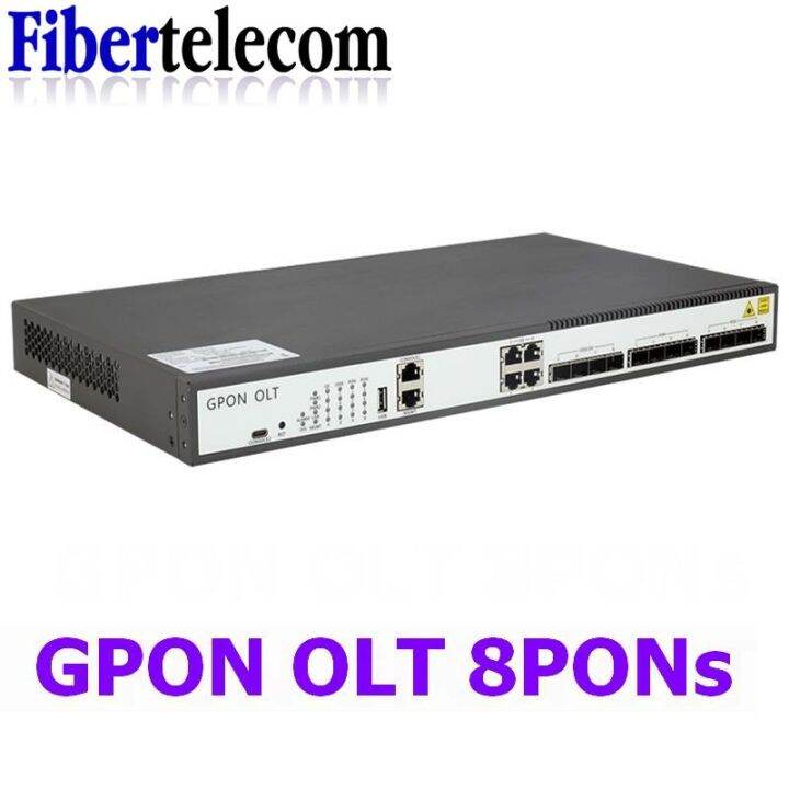 GPON OLT 8PON ports 8 ports GPON OLT module USB 4 SFP+ compatible with Huawei ZTE Fiberhome and ...