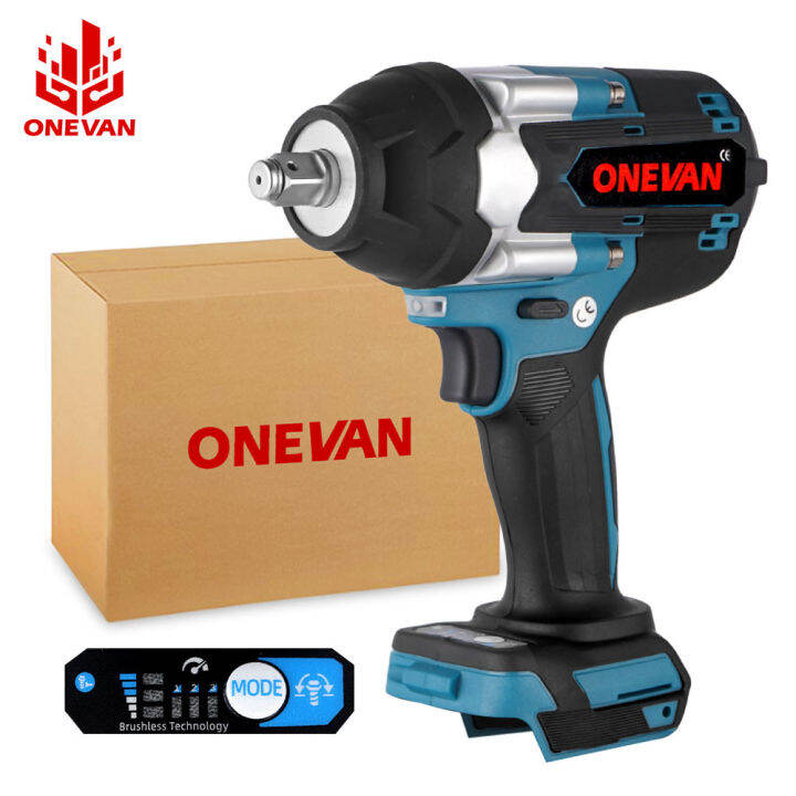 ONEVAN 1800N.M Torque Brushless Electric Impact Wrench For Trucks 1/2 ...
