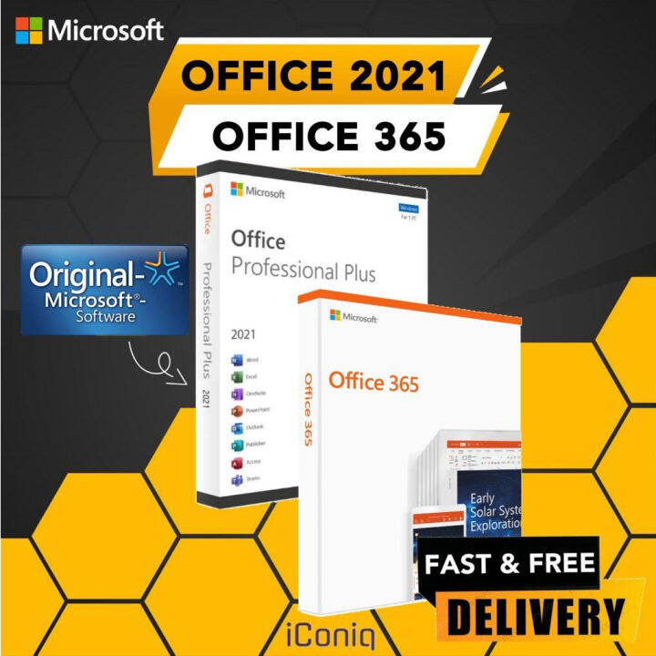 ♚ORIGINAL Office 2021 2019 2016 365 PROPLUS | Windows 11 10 7 Pro Home ...