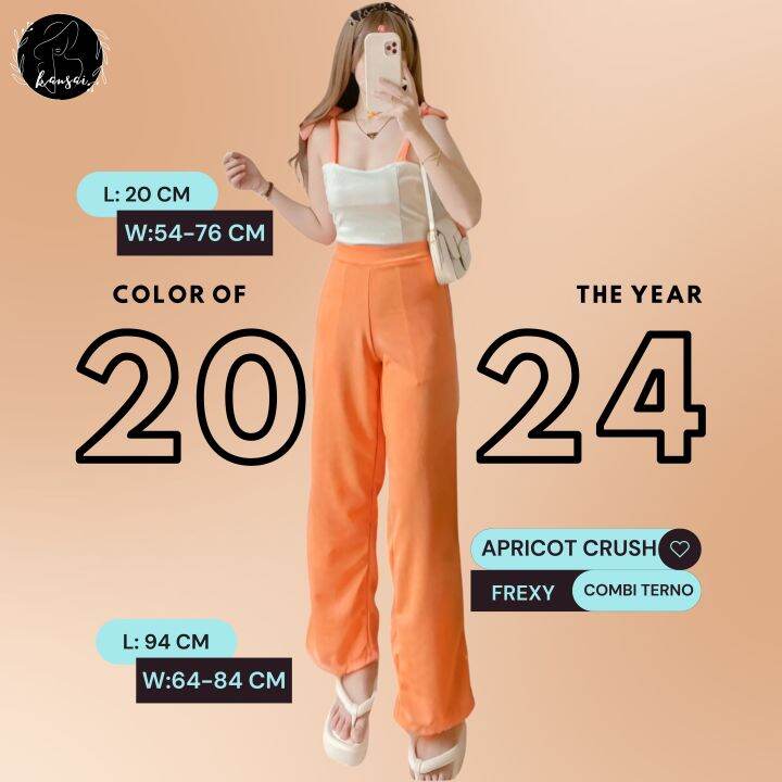 Frexy combi coordinates for women apricot crush color of the year 2024 ...