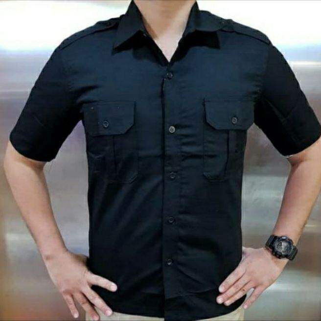 KEMEJA PDH HITAM - KEMEJA PDL - BAJU PDH - BAJU PDL | Lazada Indonesia