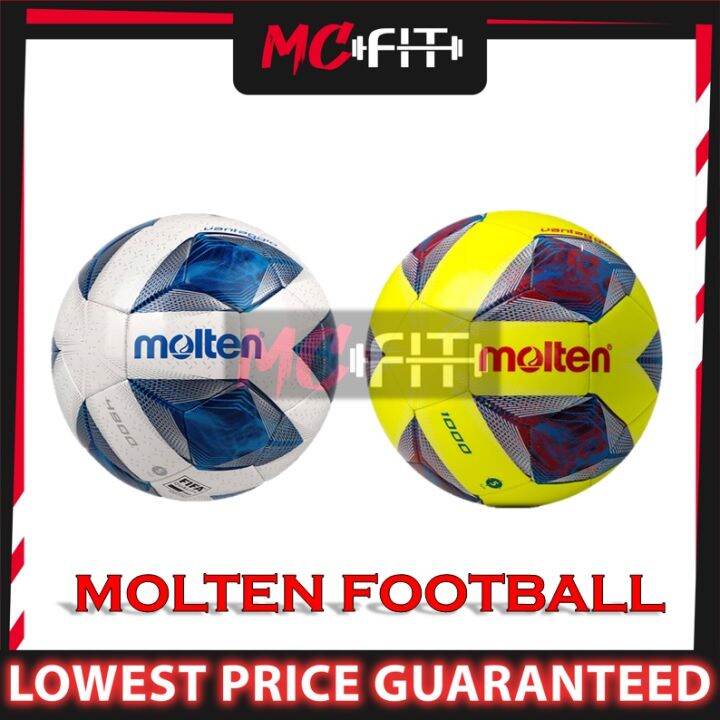 MCFIT MOLTEN F4A1000 F5A1000 Size 5 Molten Football 100% Original Bola ...