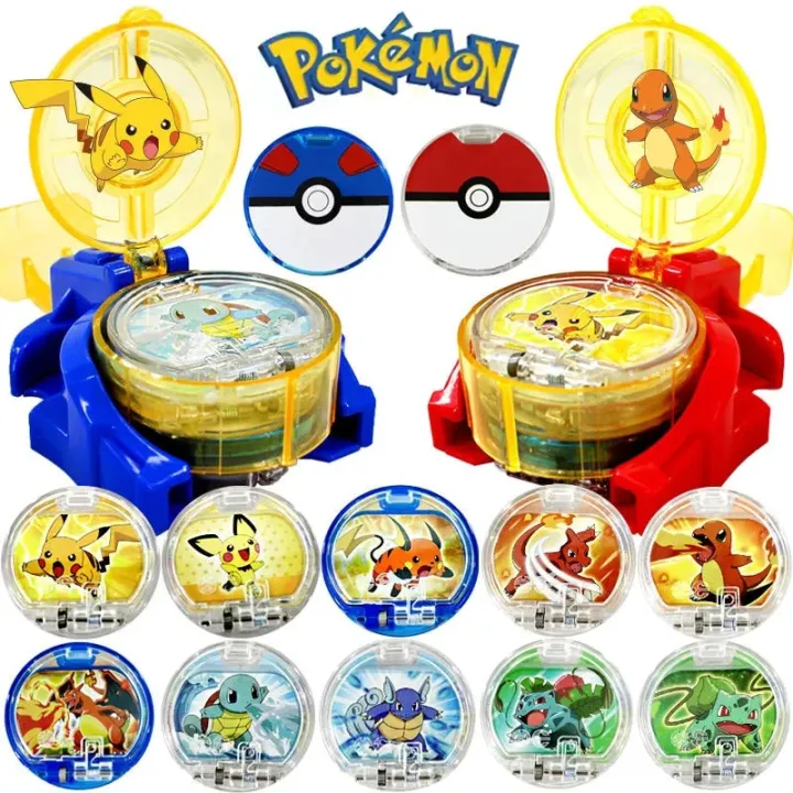 2022 New Genuine Pokemon Variant Burst Coin Launcher Toys Model Pikachu ...