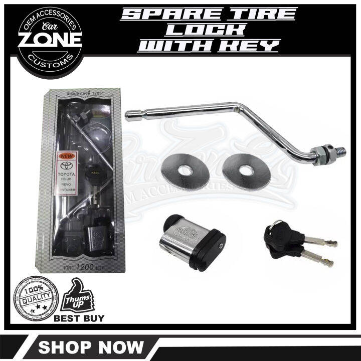 Toyota Fortuner Spare Tire Lock with Key Thailand Made | Lazada PH