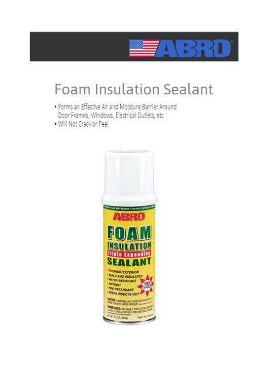 ABRO Foam Insulation Sealant | Lazada