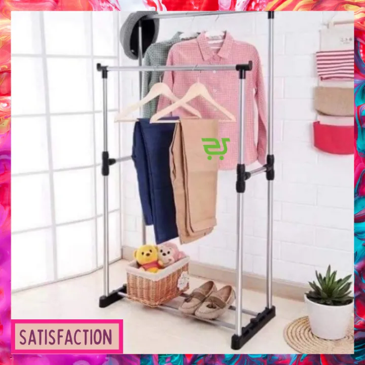 JDG.ph Aluminum Wet Clothes Dry Clothes Rack Clip Hanger Sampayan Socks ...