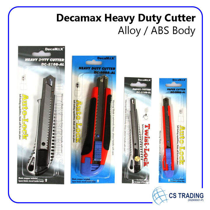 Decamax Heavy Duty Stainless Steel Paper Cutter Utility Knife ...