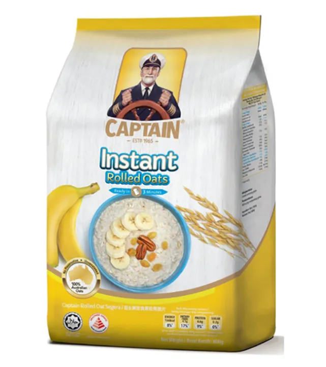 Captain Instant Rolled Oat 800g | Lazada