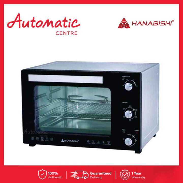 Hanabishi HEO 55SS 55L 55 Liters Electric Oven with Stainless Steel Heating Element and 250C ...