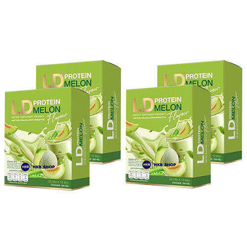 (4 กล่อง) LD PROTEIN MELON แอลดี โปรตีน เมล่อน โปรตีนรสเมล่อน โปรตีนคุม ...