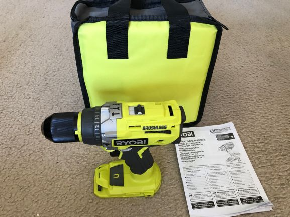 RYOBI P251 18 Volt Lithium-Ion Brushless Hammer Drill (tool only ...
