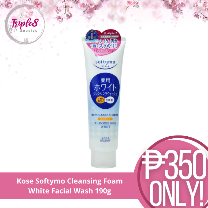 Kose Softymo Cleansing Foam White Facial Wash 190g | Lazada PH