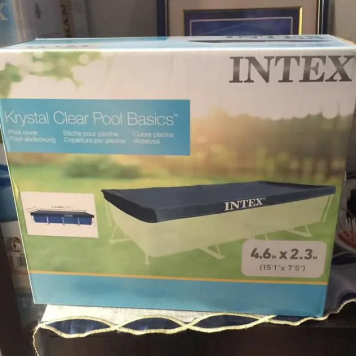 Intex Pool Cover For 4.5m X 2.2m Rectangular Swimming Pool | Lazada PH