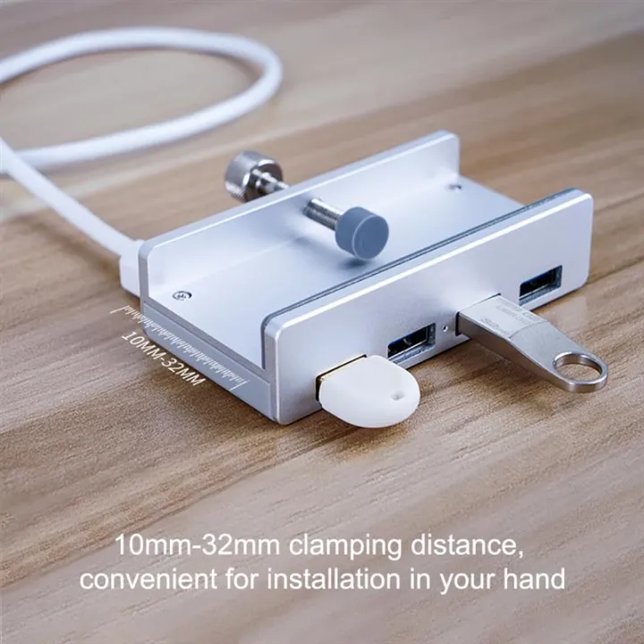 Computer External Clip-type USB3.0 HUB 4 Ports Splitter Adapter ...