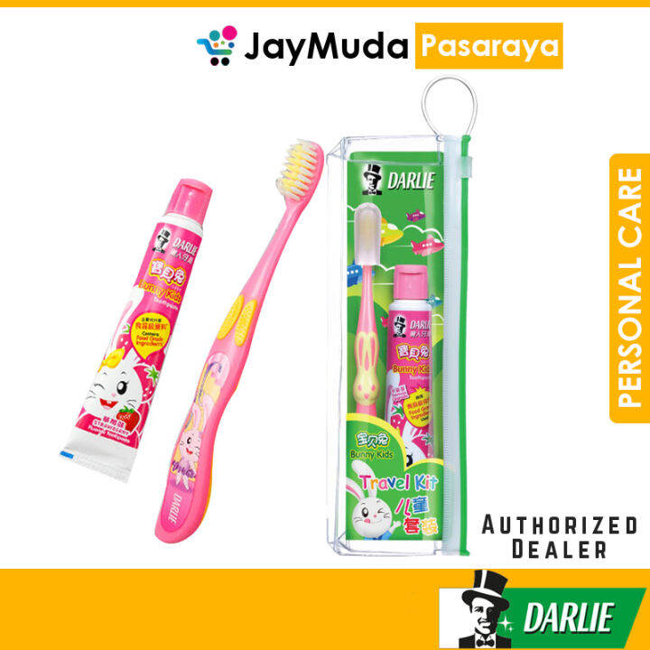 Darlie Kid Toothpaste Toothbrush Dental Set Ubat Gigi Berus Gigi Bunny ...