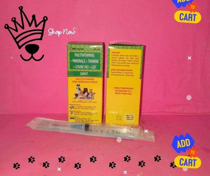 SORVIT Syrup Multivitamins and Mineral 120ml with Free Syringe | Lazada PH