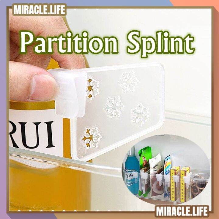 1Pcs Refrigerator Storage Partition Board Plastic Divider Storage ...