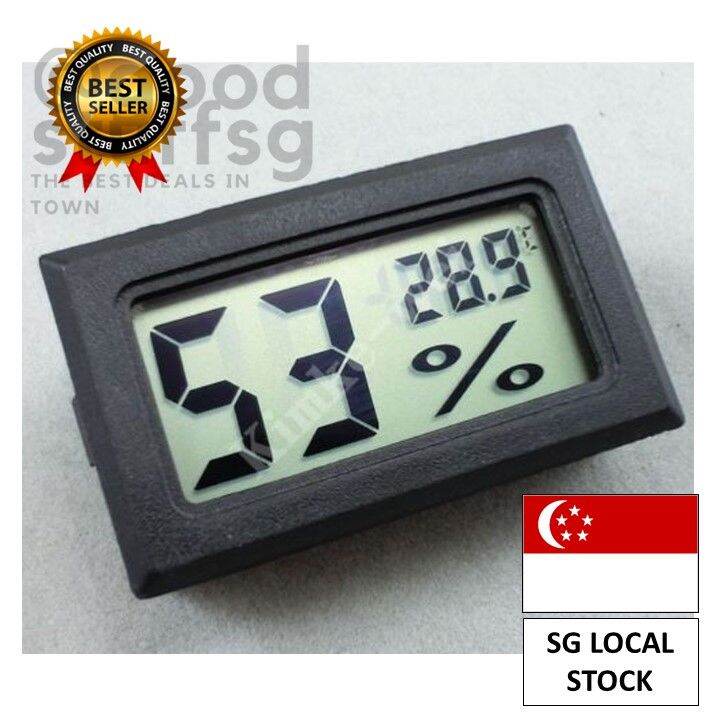 [SG FREE 🚚] Indoor Mini Digital LCD Temperature Humidity Hygrometer ...