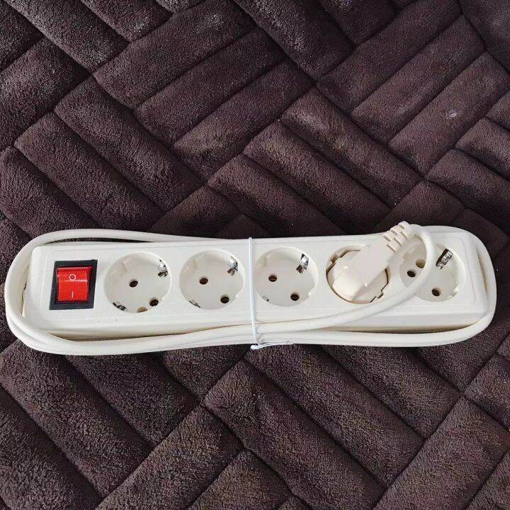 terminal listrik 5 lubang kabel 5m | Lazada Indonesia