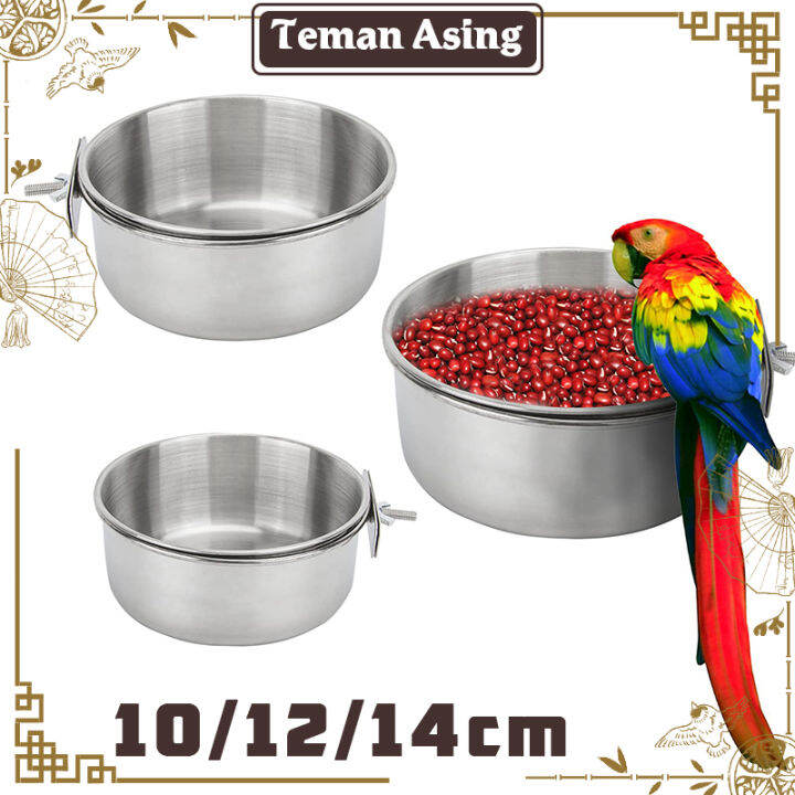 Besi Tahan Karat Tempat Makan Burung Anti Tumpah Multifungsi / Wadah ...