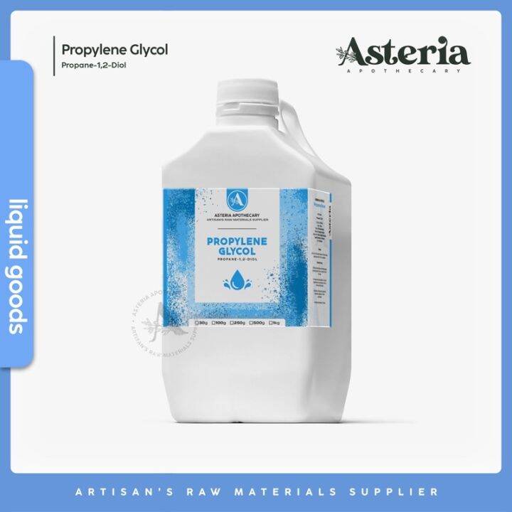 Propylene Glycol, USP Grade (250g, 500g & 1Kg) - Asteria Apothecary ...