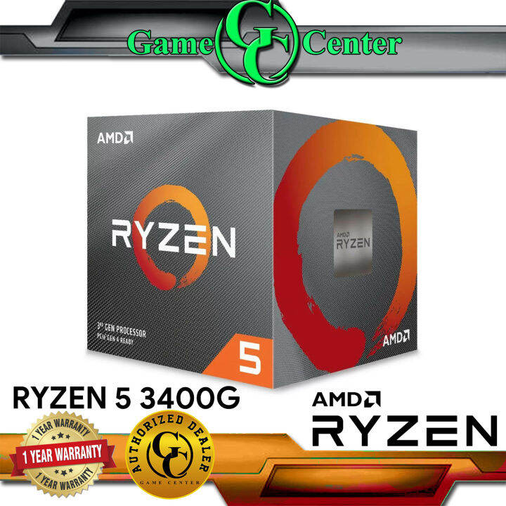 AMD Ryzen 5 3400G R5 3400GE 3.7 GHz Quad-Core Eight-Thread 65W CPU ...
