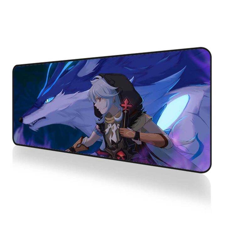 Anime Mouse Mats Genshin Impact Razor Wolf Mouse Pad Gamer Desk ...