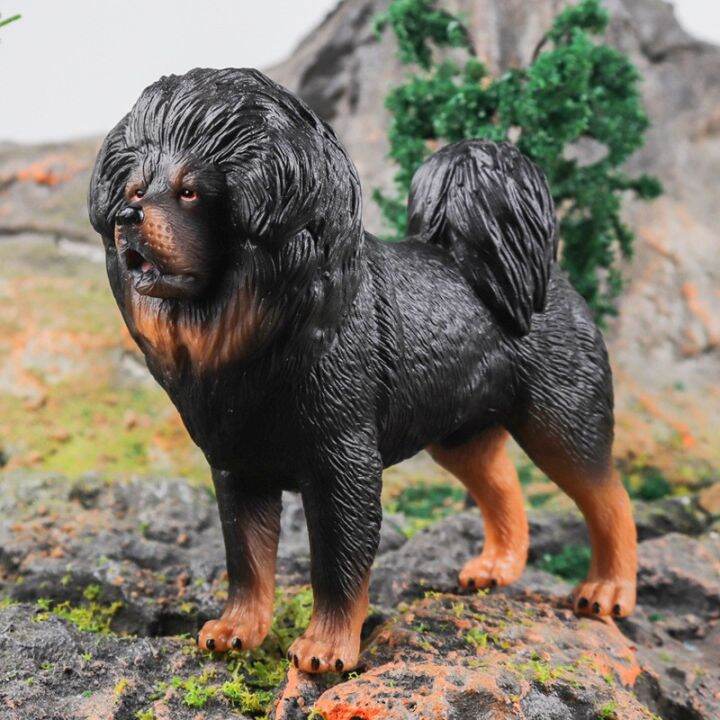 Simulation Wild Animal Toy Model Dog Tibetan Mastiff Bulldog Greyhound ...