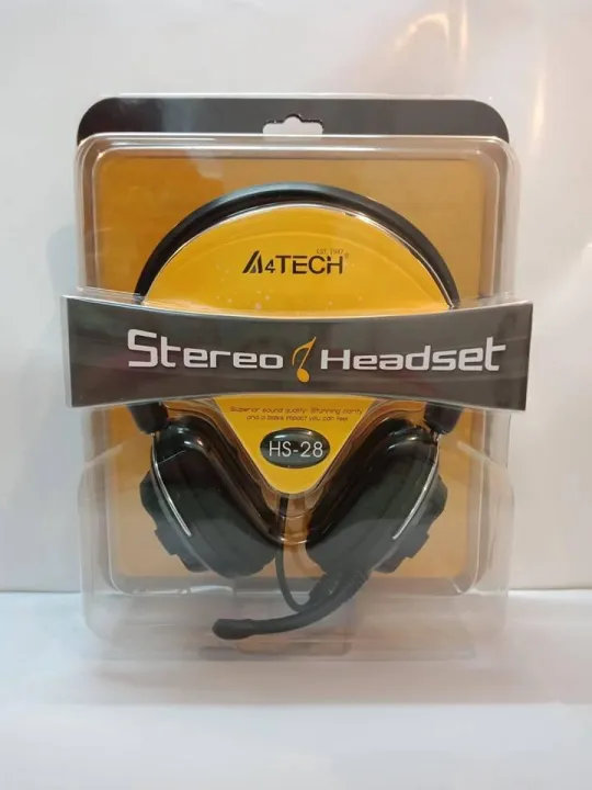 A4tech HS 28 Headset Black | Lazada PH