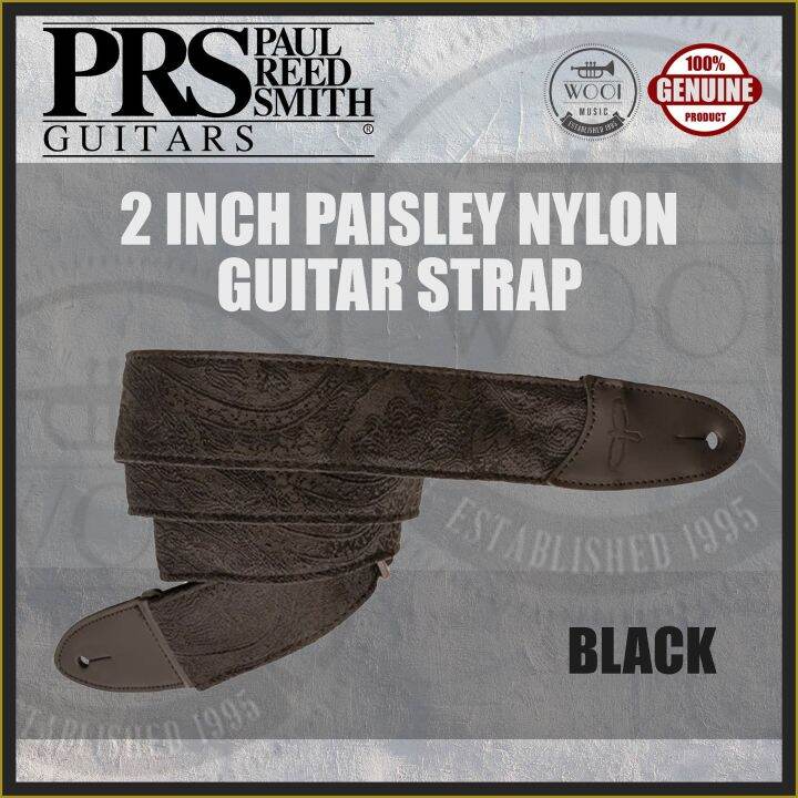 PRS 2 Inch Paisley Nylon Guitar Strap - Black | Lazada
