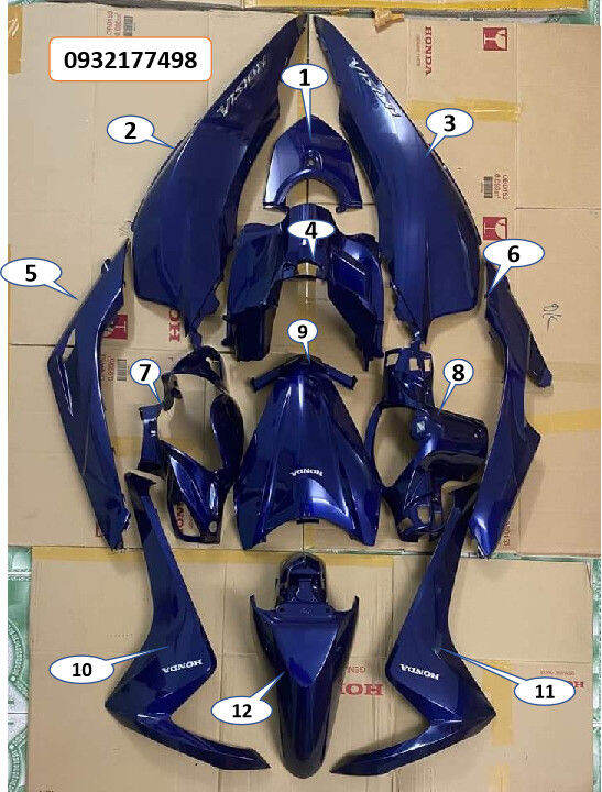 NHỰA MÀU 12 MÓN MÀU XANH DƯƠNG VISION ĐỜI 2015 ĐẾN 2020 XÀI CHUNG (BÁN ...