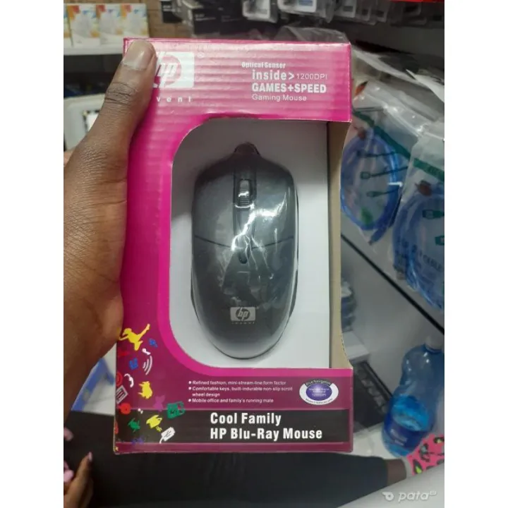 HP Blu-ray mouse Optical sensor inside 1200DPI Games+Speed Gaming mouse ...