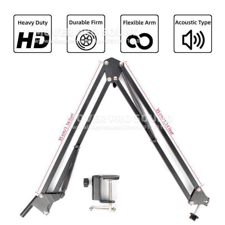 Tabletop Suspension Scissor Boom Arm Mic Cantilever Bracket For Razer ...